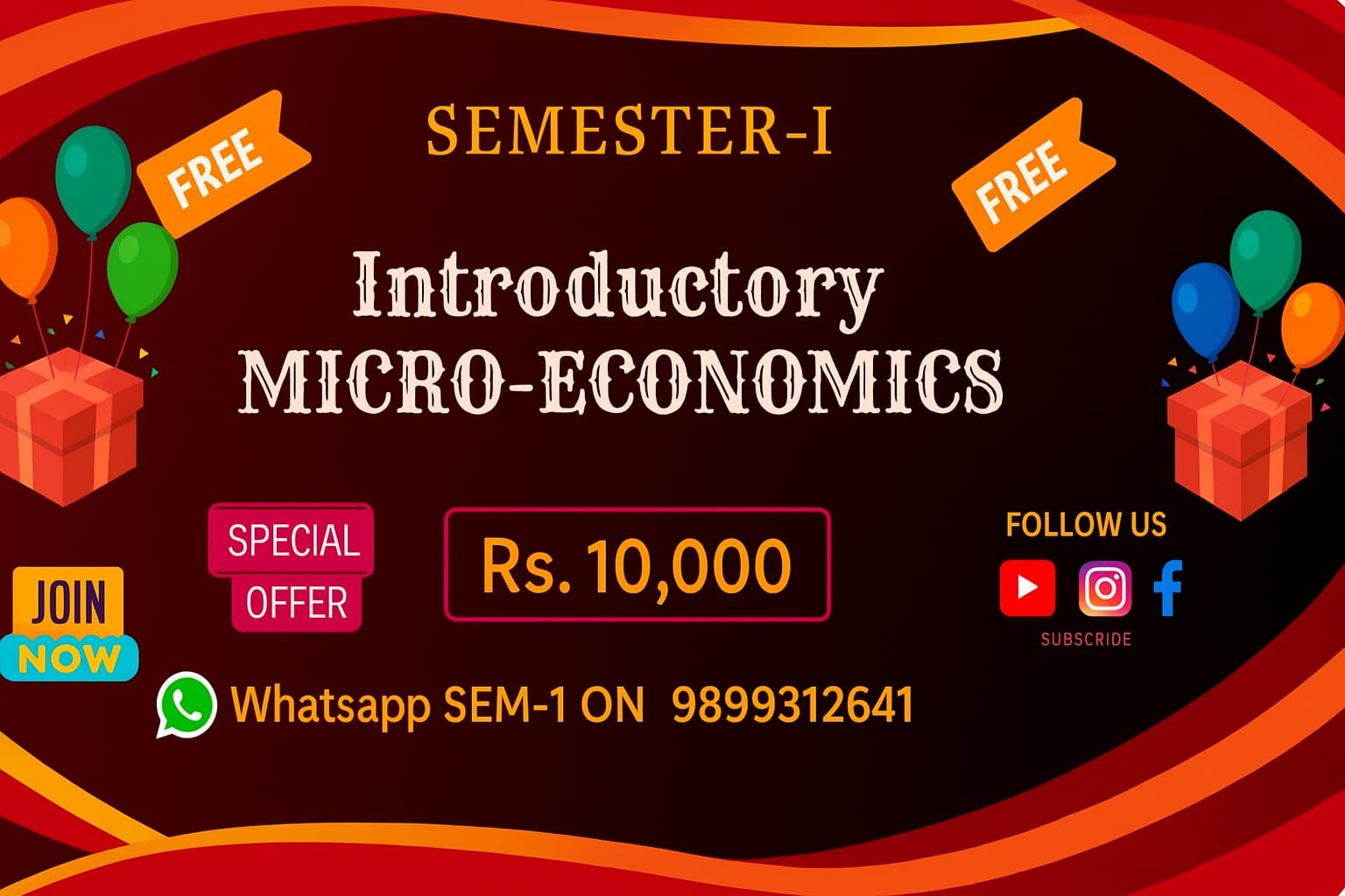 INTRODUCTORY MICRO-ECONOMICS, SEM -1 - PMG CLASSES